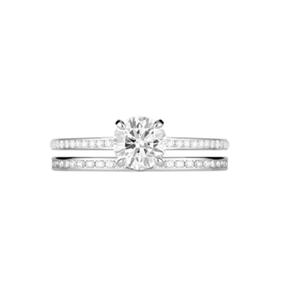 Pretty Woman classic engagement ring 23k platinum, 1 carat diamond ...